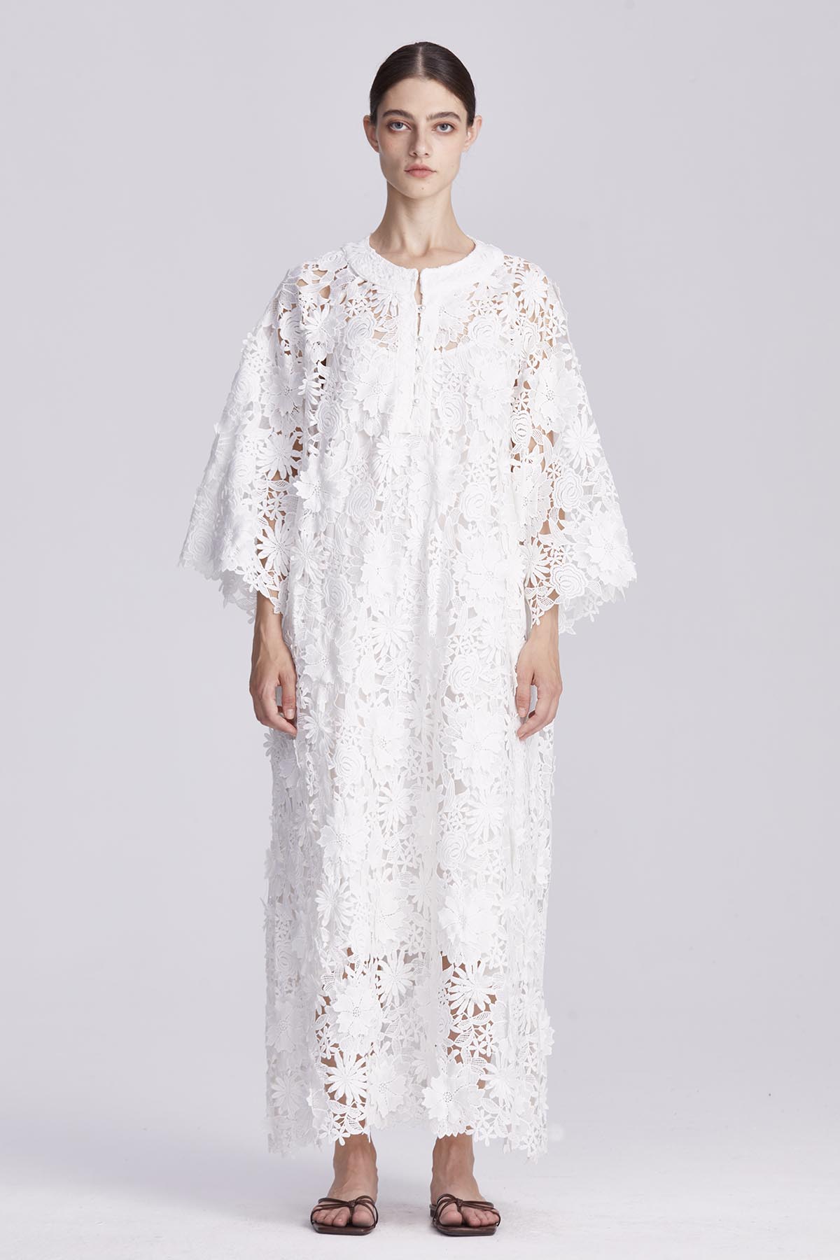 Sienna Whispering Petals Crochet Gown – ROSELABEL