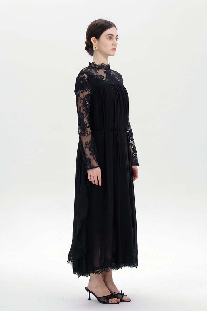 Octavia Lace Maxi Dress – ROSELABEL