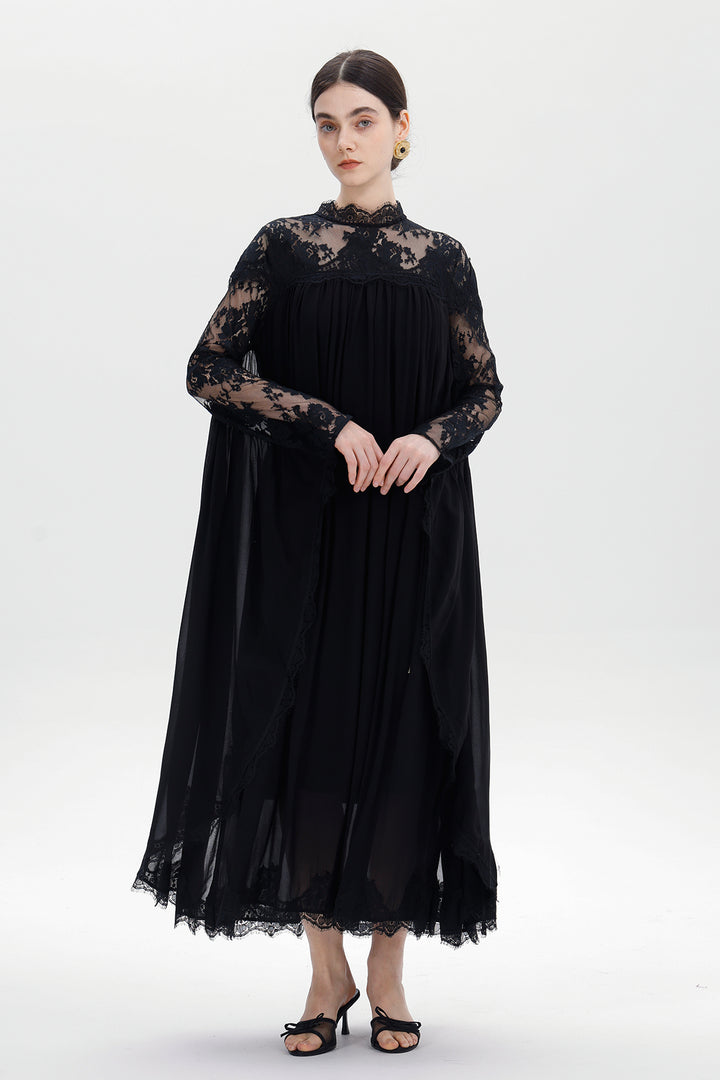 Octavia Lace Maxi Dress – ROSELABEL