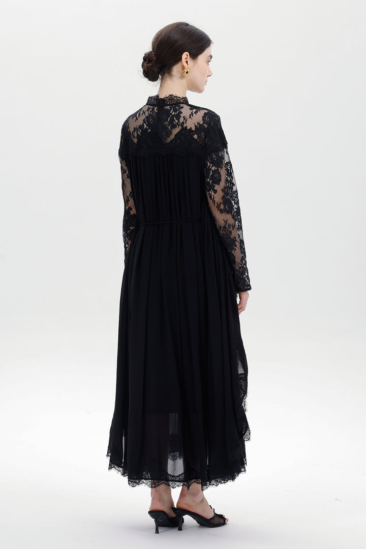 Octavia Lace Maxi Dress – ROSELABEL