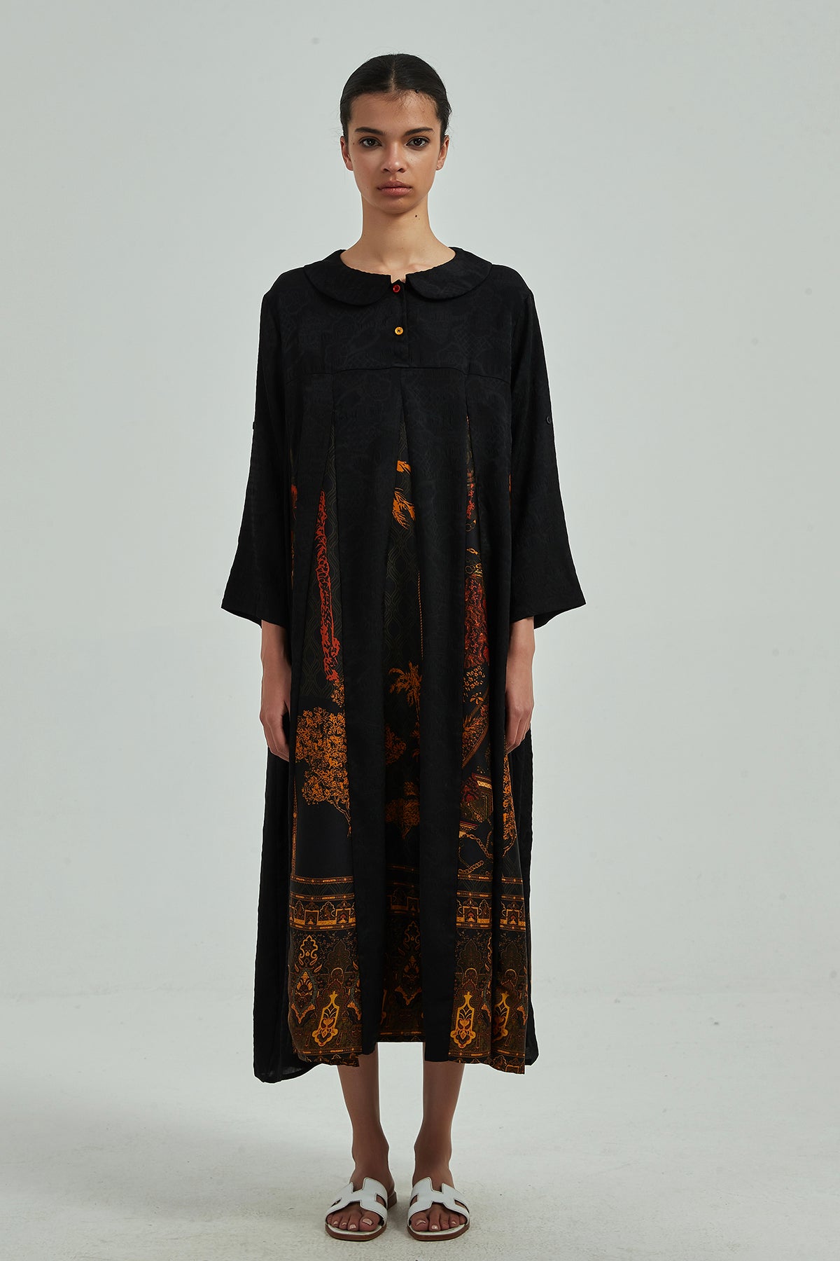 Retro Splice Elegant Maxi Dress – ROSELABEL